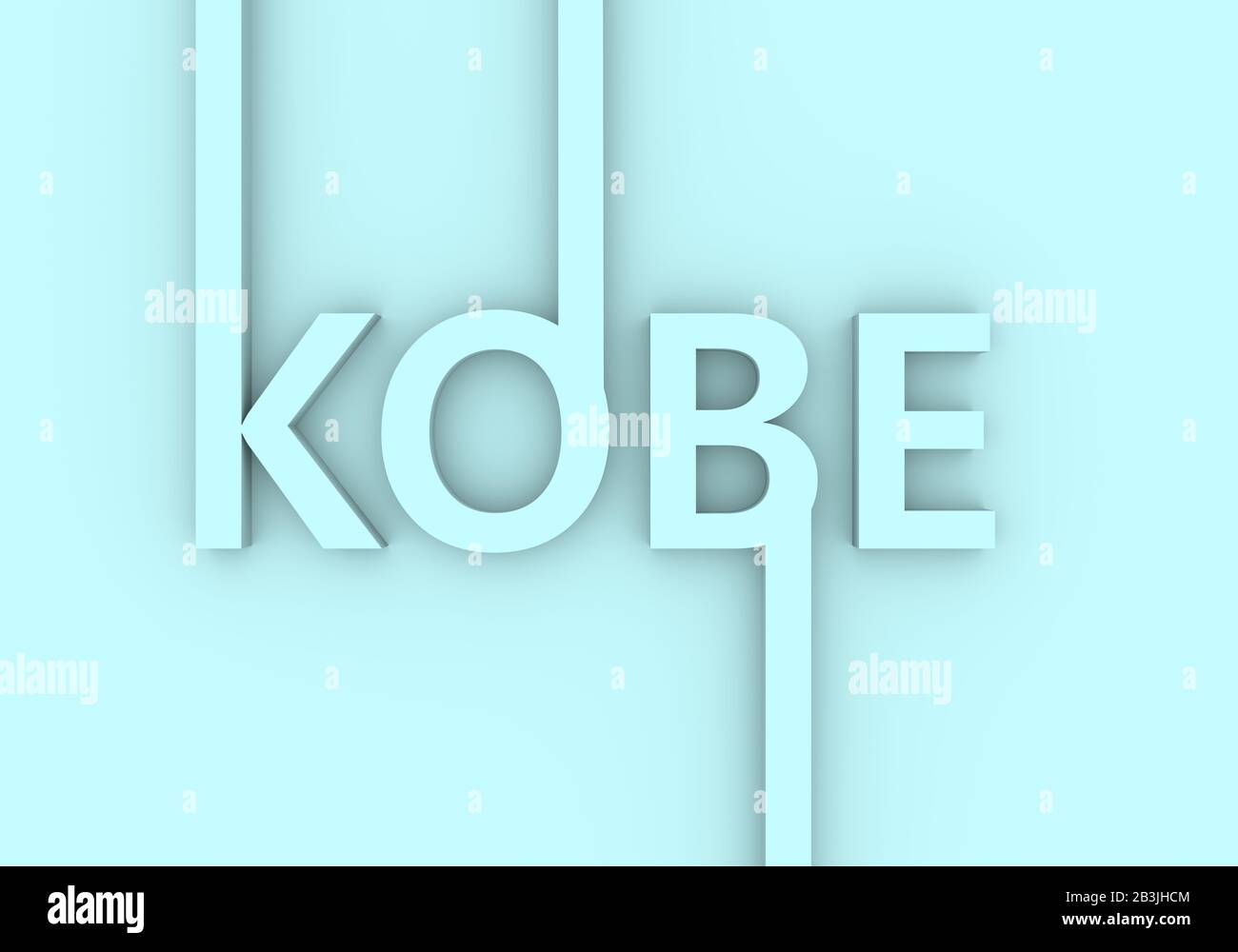 Kobe city name Stock Photo - Alamy