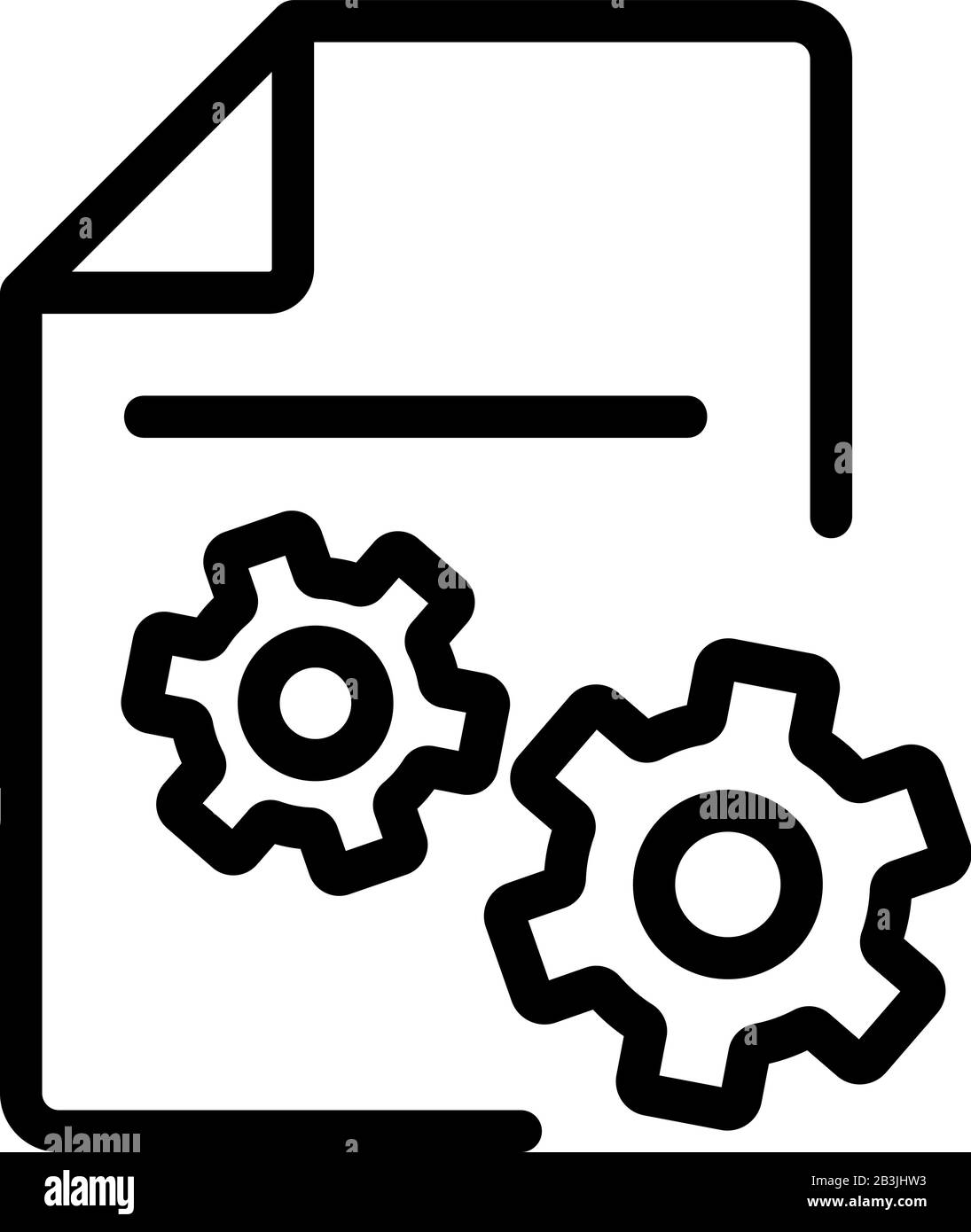 audit service icon vector. Isolated contour symbol illustration Stock ...