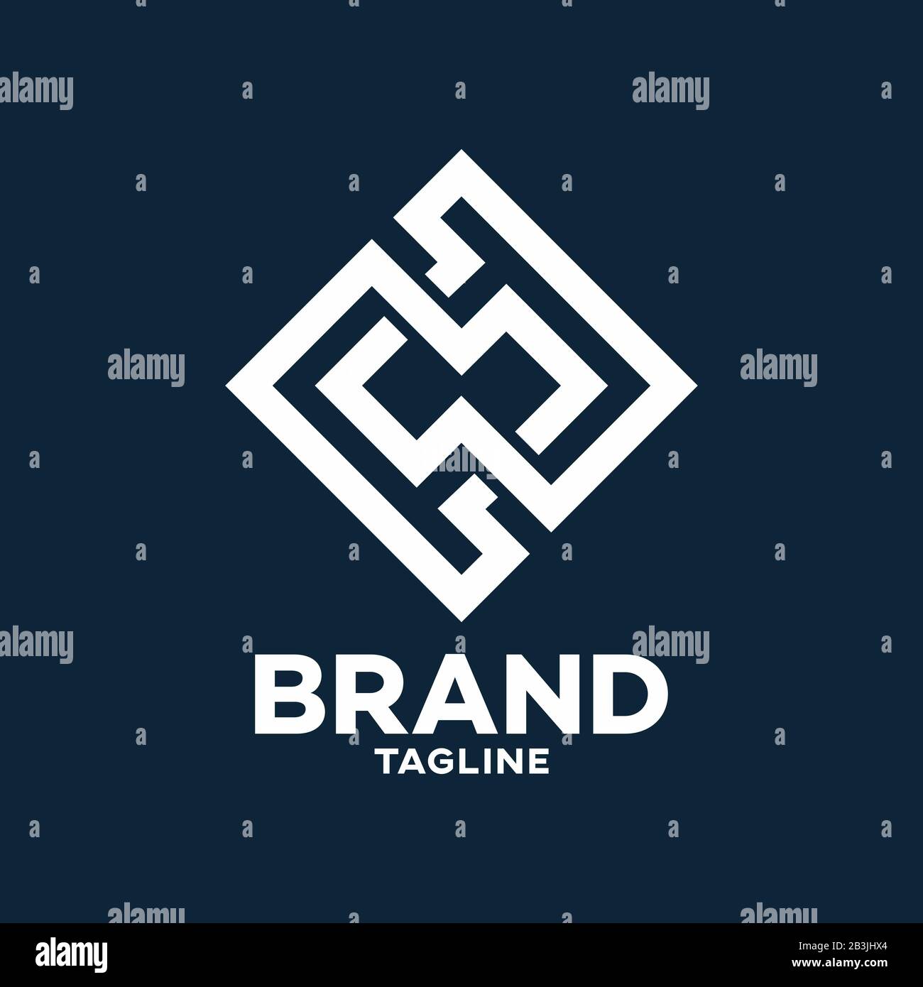 Modern letters FF or F logo.Vector illustration Stock Vector Image ...