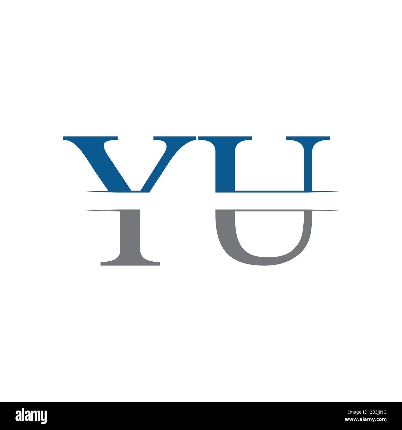 Initial YU Logo Design Vector Template. Creative Letter YU Business ...