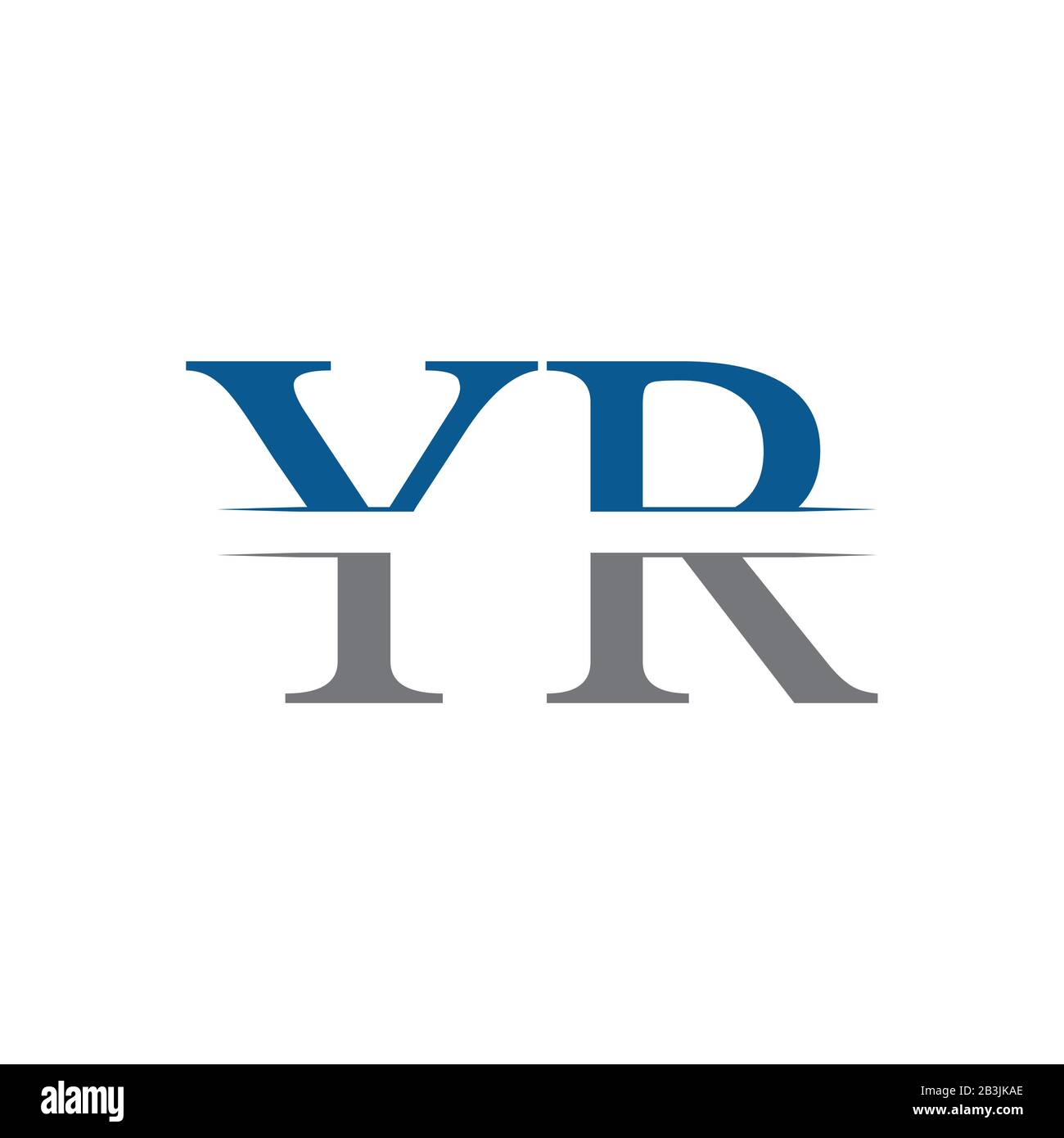 Initial YR Logo Design Vector Template. Creative Letter YR Business ...