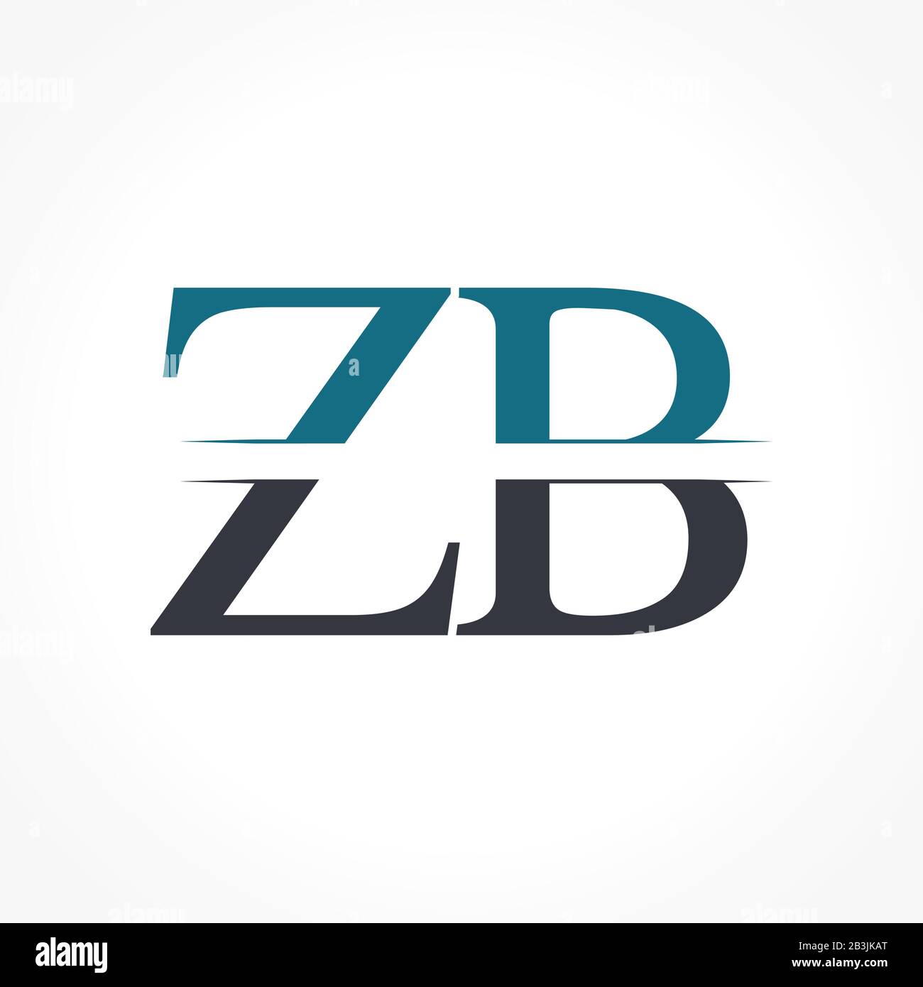 Initial ZB Logo Design Vector Template. Creative Letter ZB Business ...