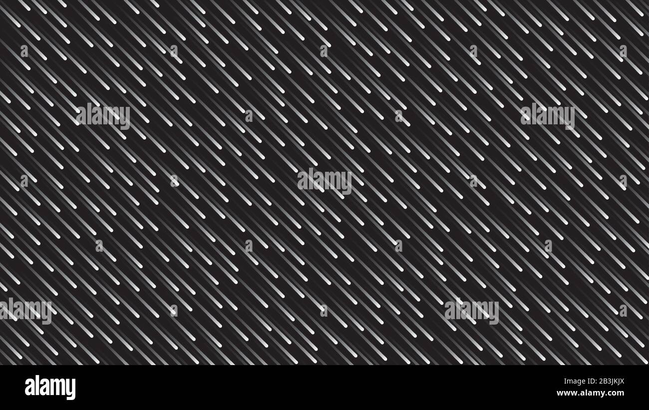 Black and white cosmic rain of glowing lines. HD 16x9 monochrome vector ...