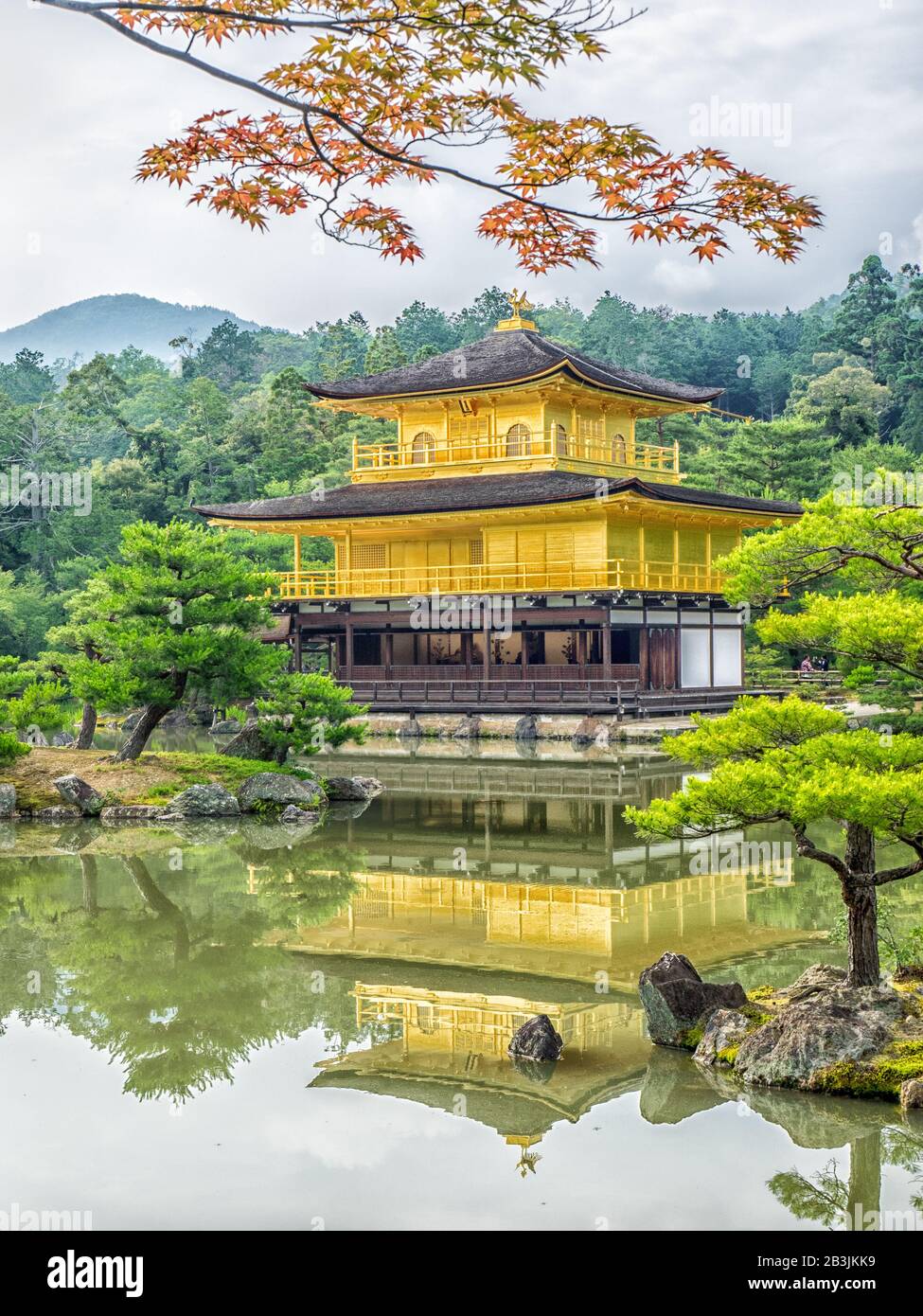 Kyoto Golden Temple with reflection Stock Photo - Alamy