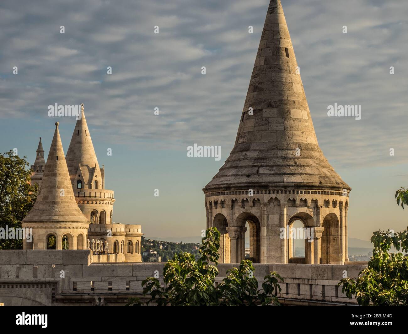 the Fisherman's Bastion monument Stock Photo - Alamy