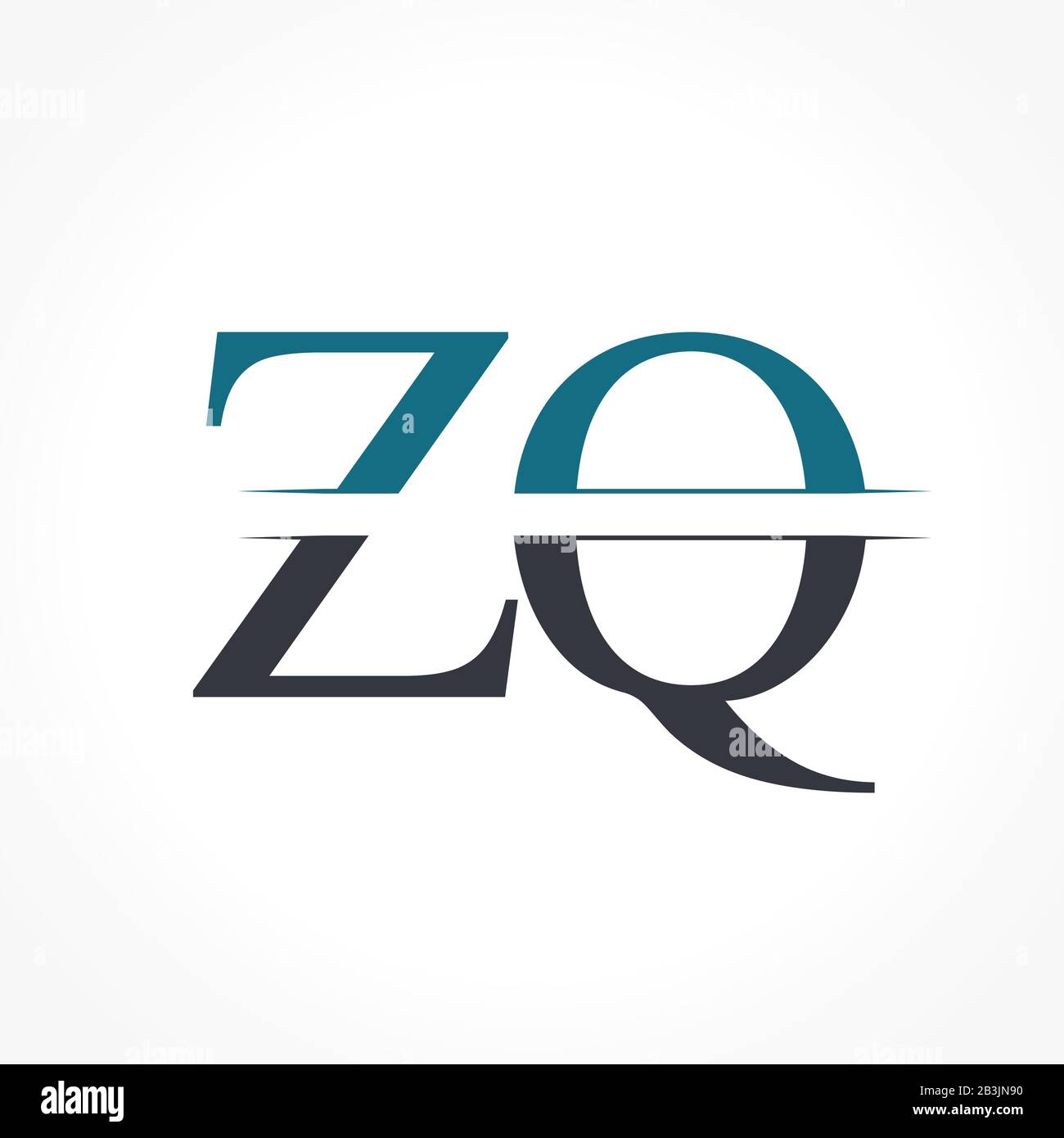 Initial ZQ Logo Design Vector Template. Creative Letter ZQ Business ...