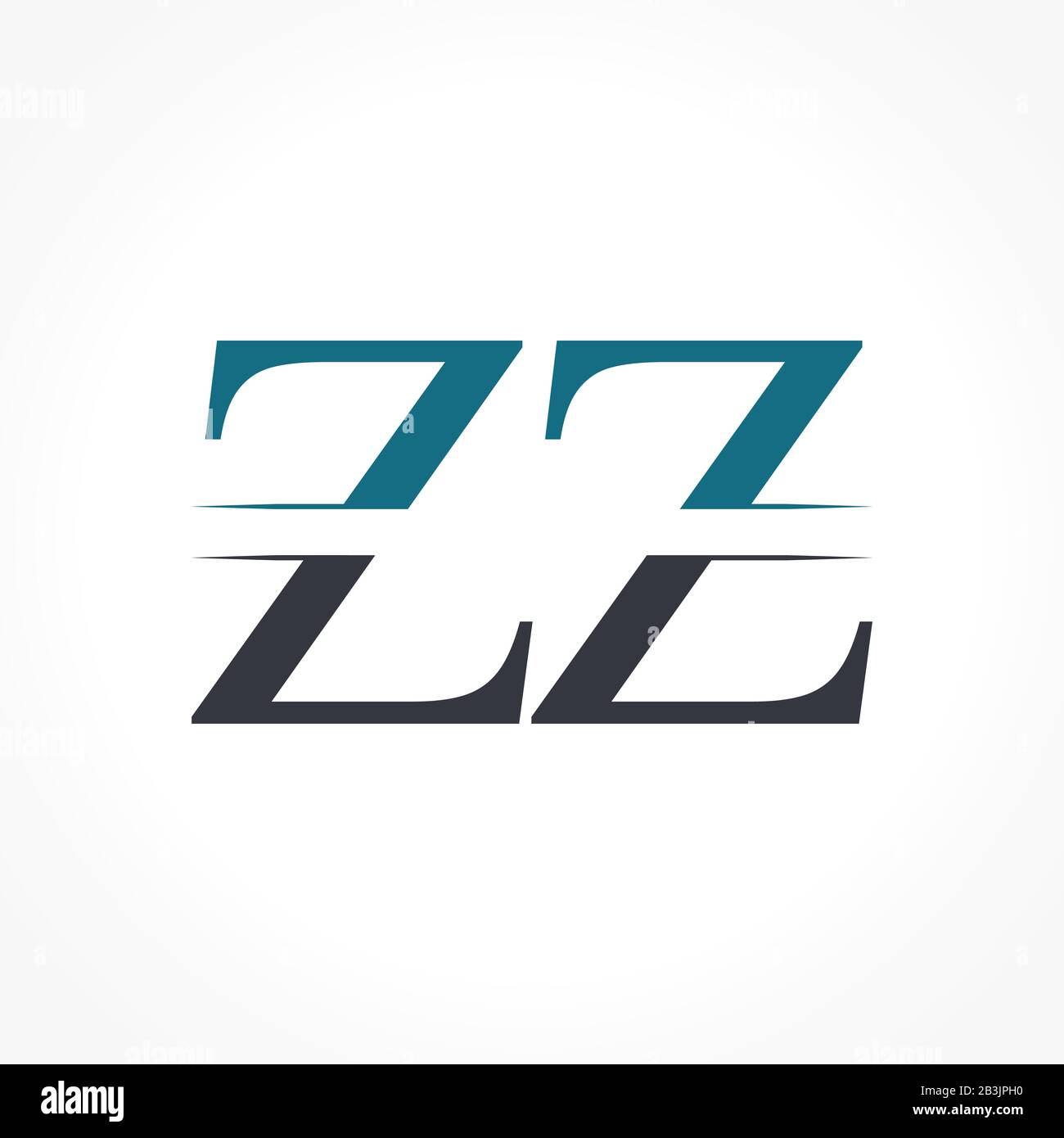 Initial ZZ Logo Design Vector Template. Creative Letter ZZ Business ...