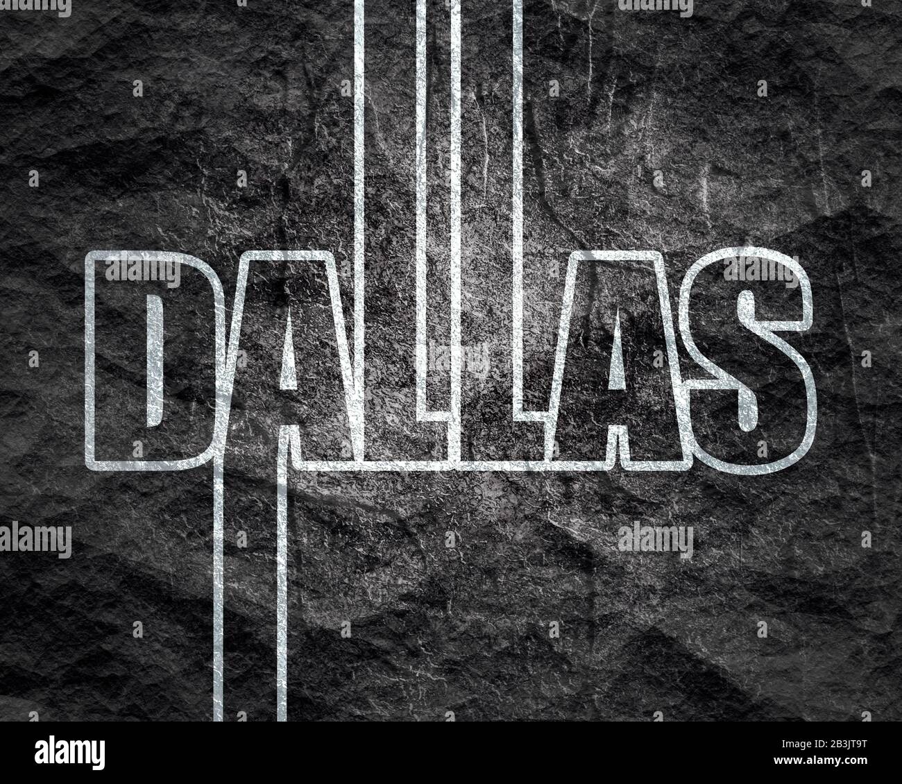 Dallas city name Stock Photo - Alamy