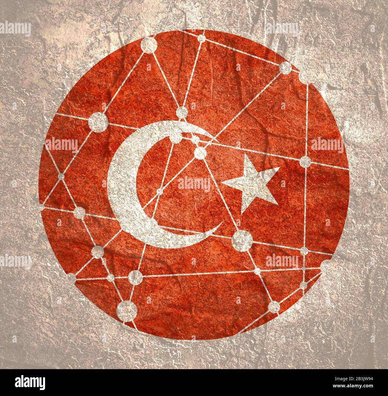 Turkey flag concept Stock Photo - Alamy