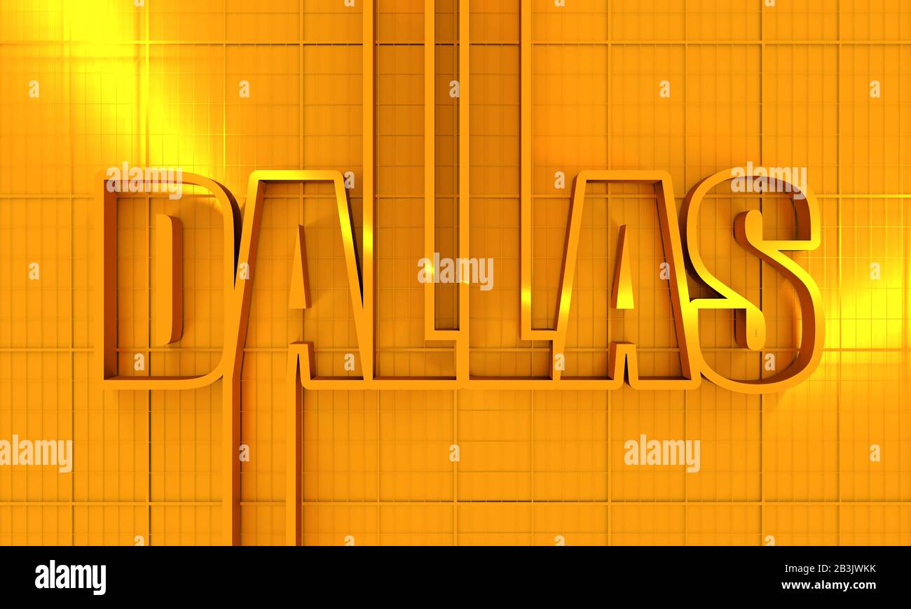 Dallas city name Stock Photo - Alamy