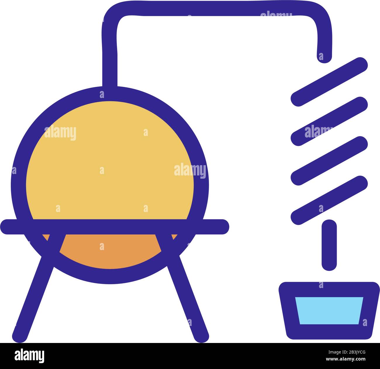 The distiller icon is a vector. Isolated contour symbol illustration ...