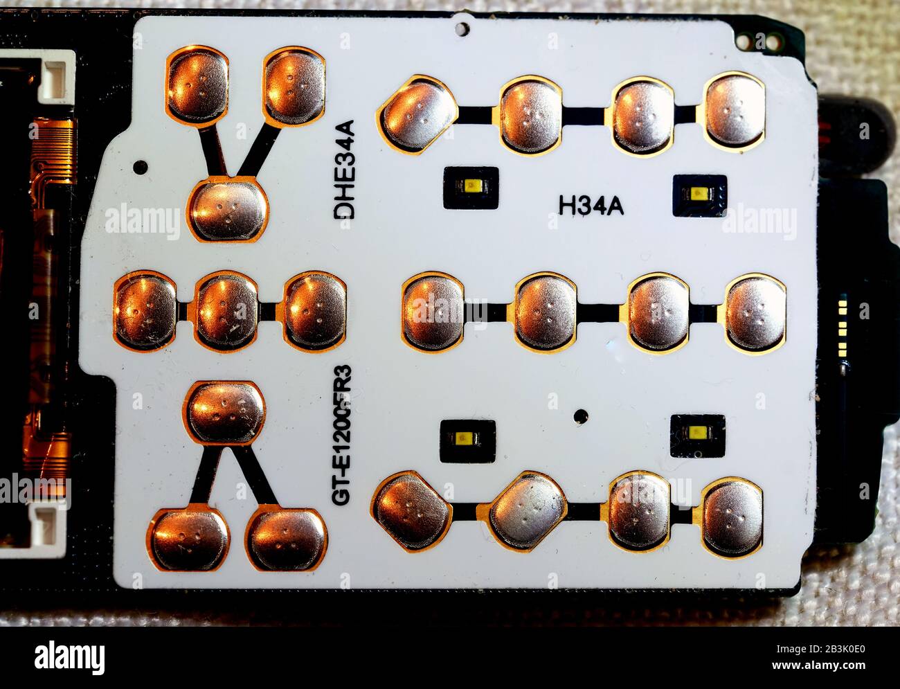 Details of small modern mobile phone key pad Stock Photo - Alamy