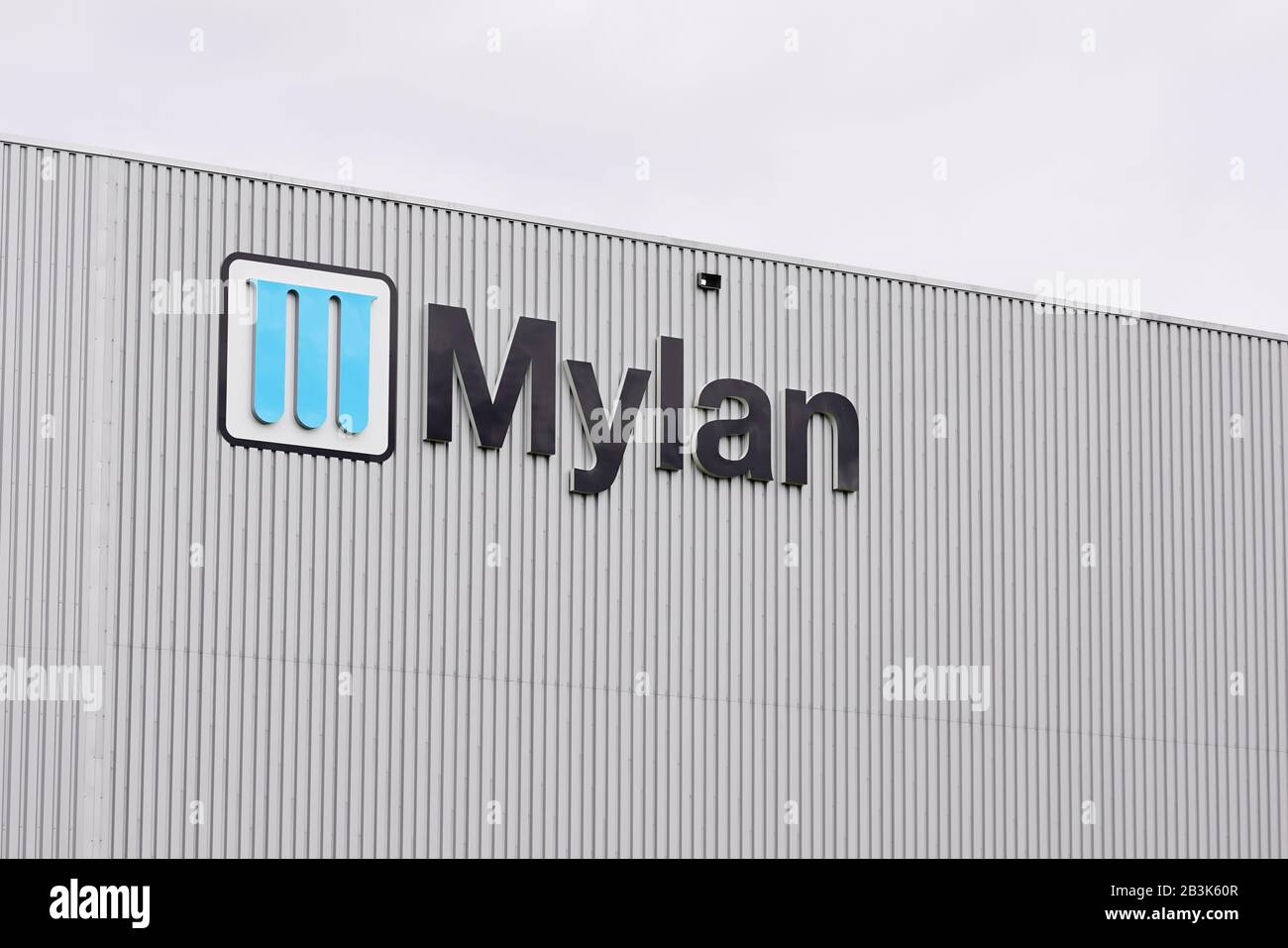 Bordeaux , Aquitaine / France - 10 02 2019 : mylan sign logo global ...