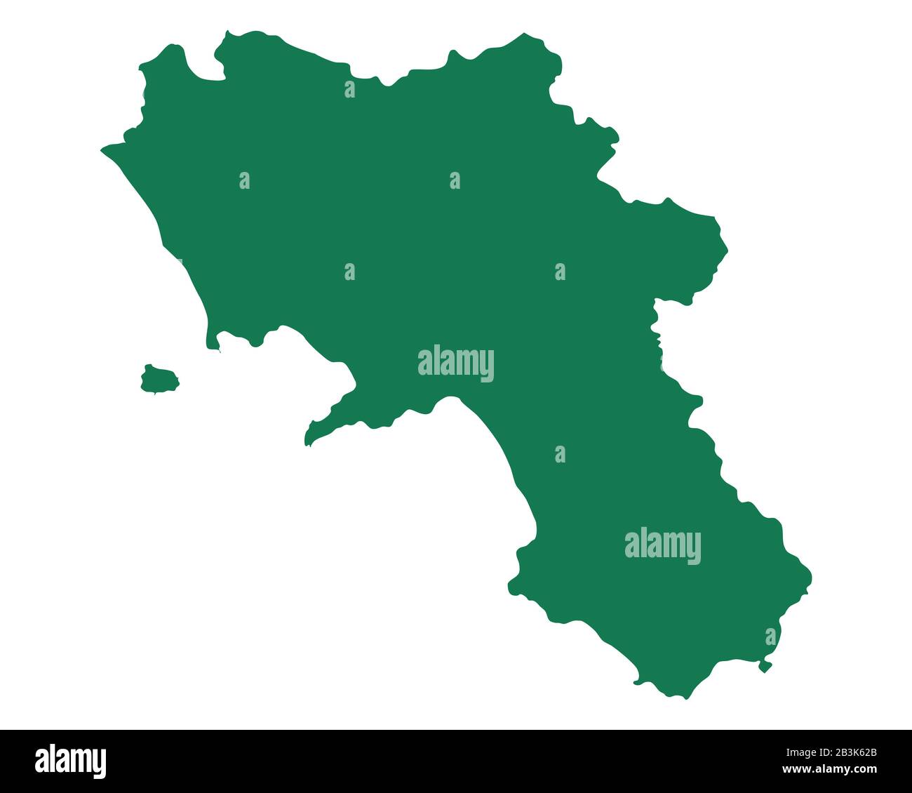 Map of Campania Stock Photo - Alamy