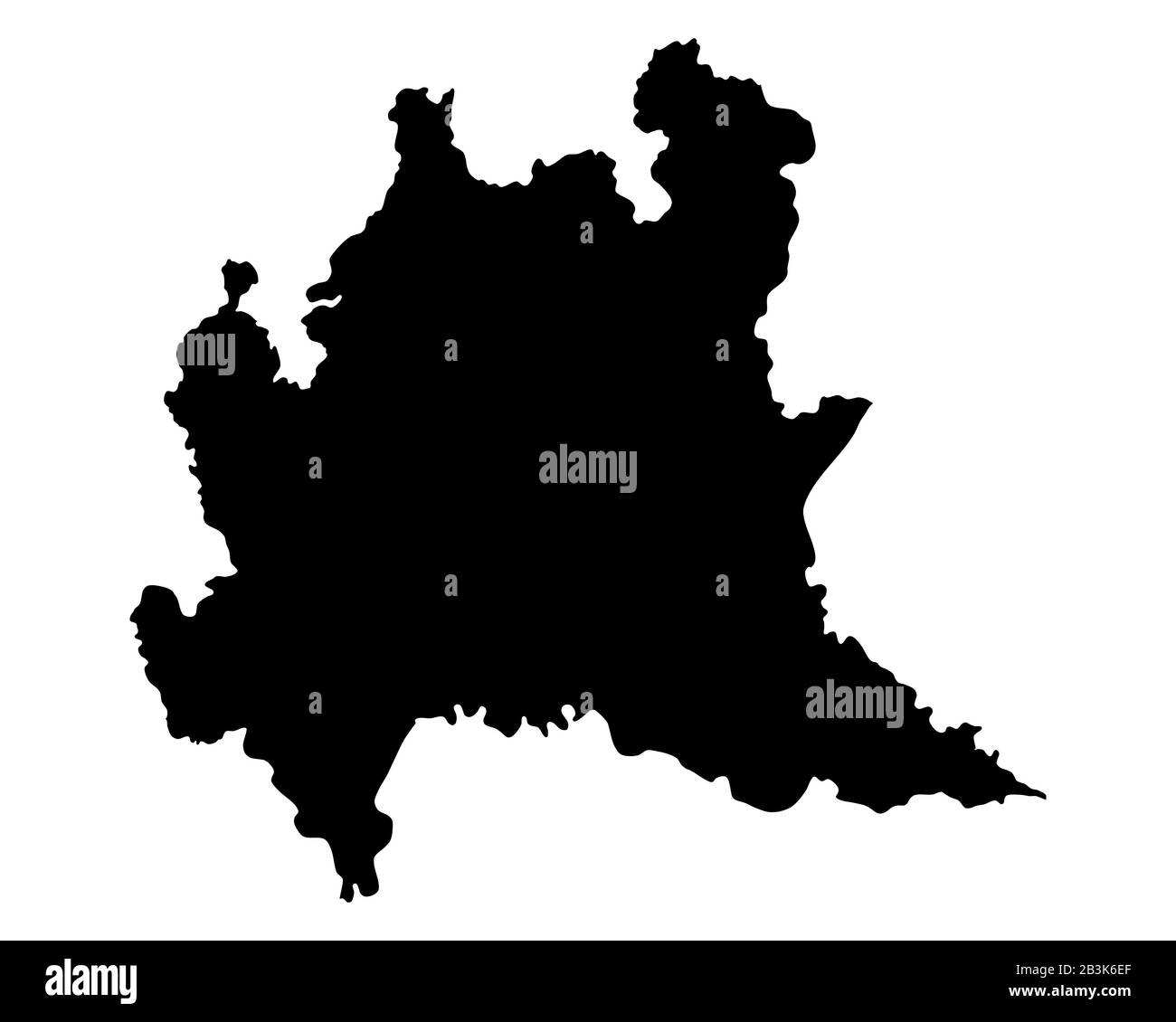 Map of Lombardy Stock Photo - Alamy