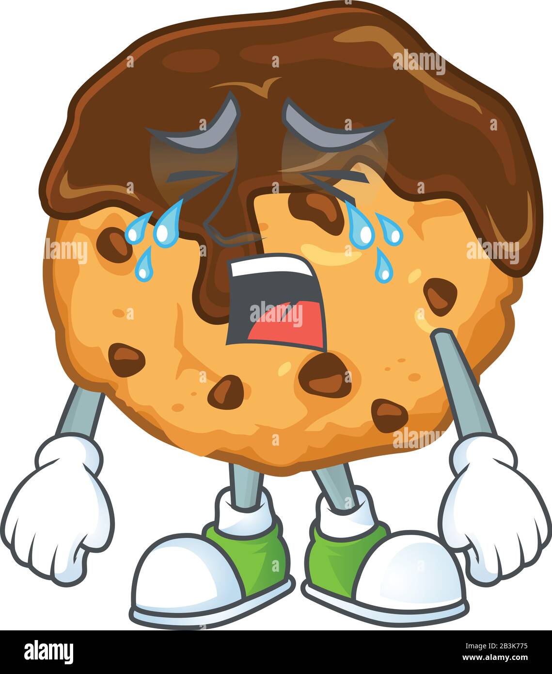 Happy sad biscuit Stock Vector Images - Alamy