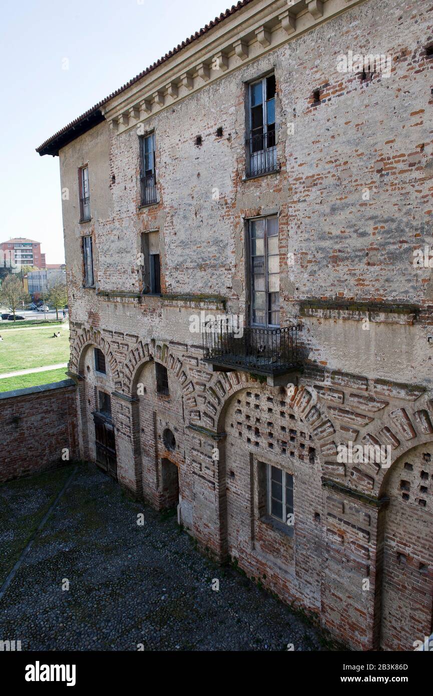Italy, Lombardy, Melegnano - Medieval Medici castle, exterior Stock ...