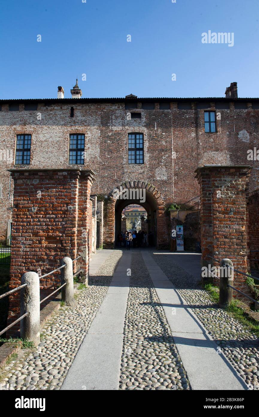 Italy, Lombardy, Melegnano - Medieval Medici castle, exterior Stock ...