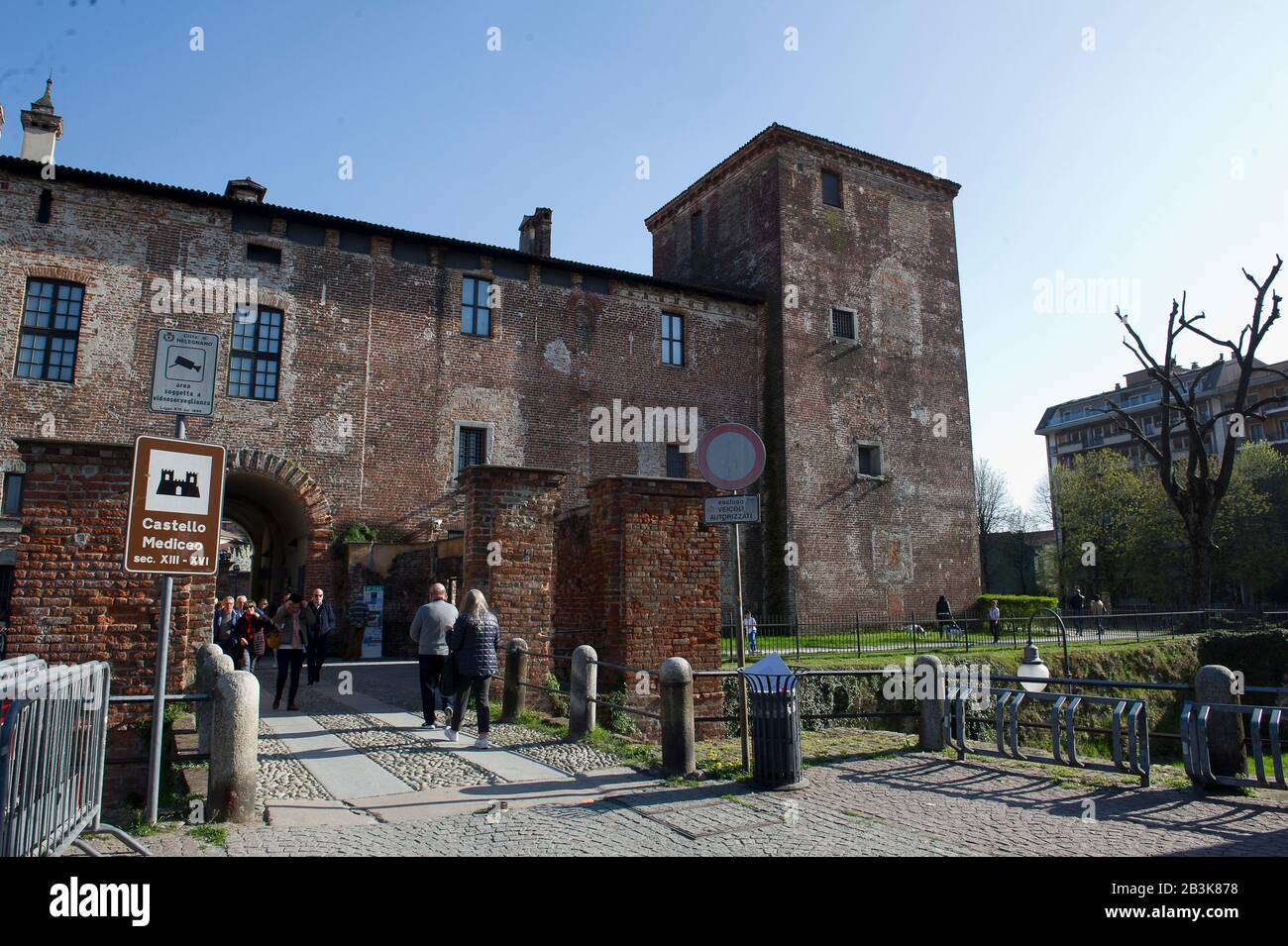 Italy, Lombardy, Melegnano - Medieval Medici castle, exterior Stock ...