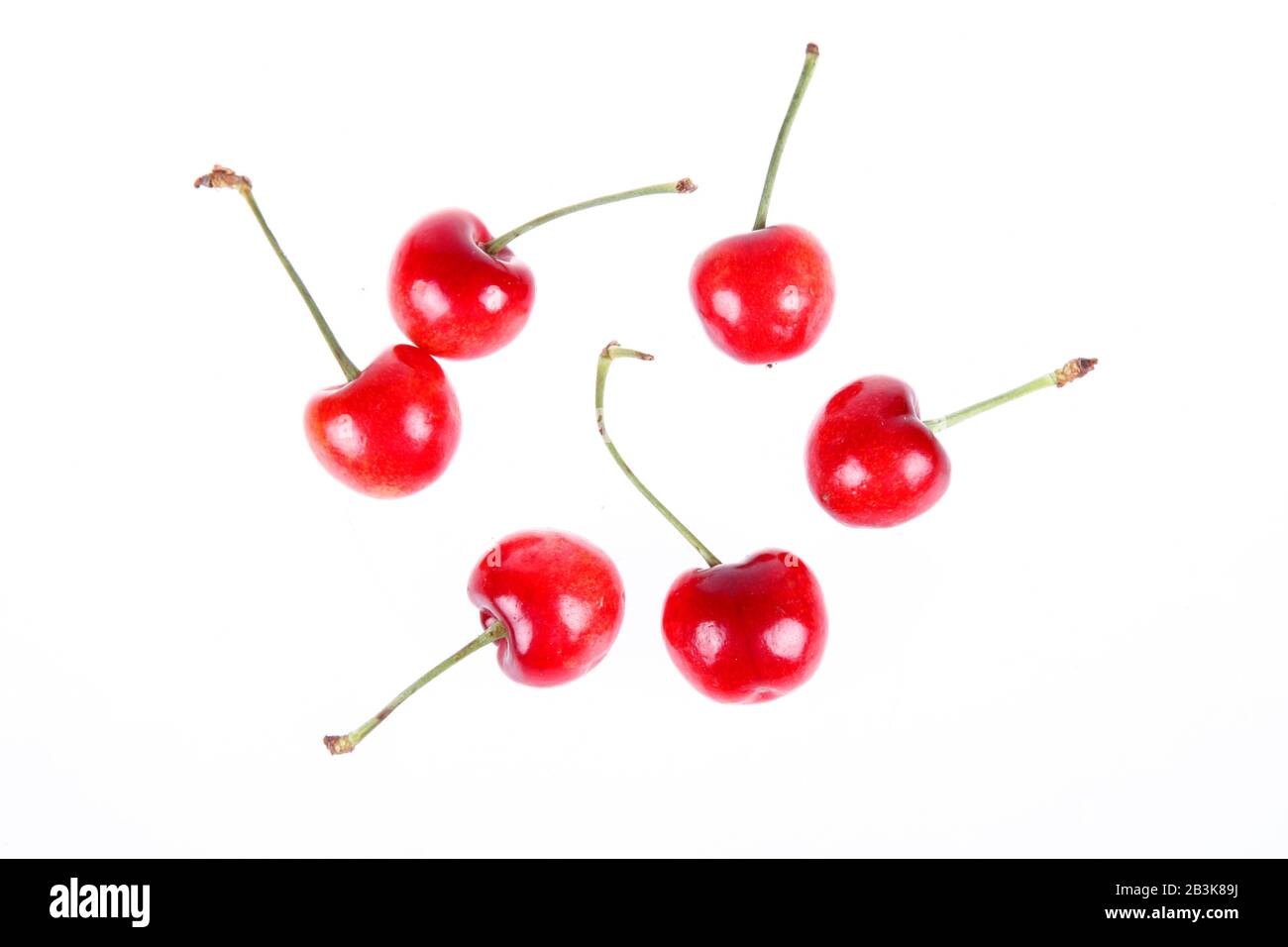 Cherry, taste delicious, close-up, white background Stock Photo - Alamy