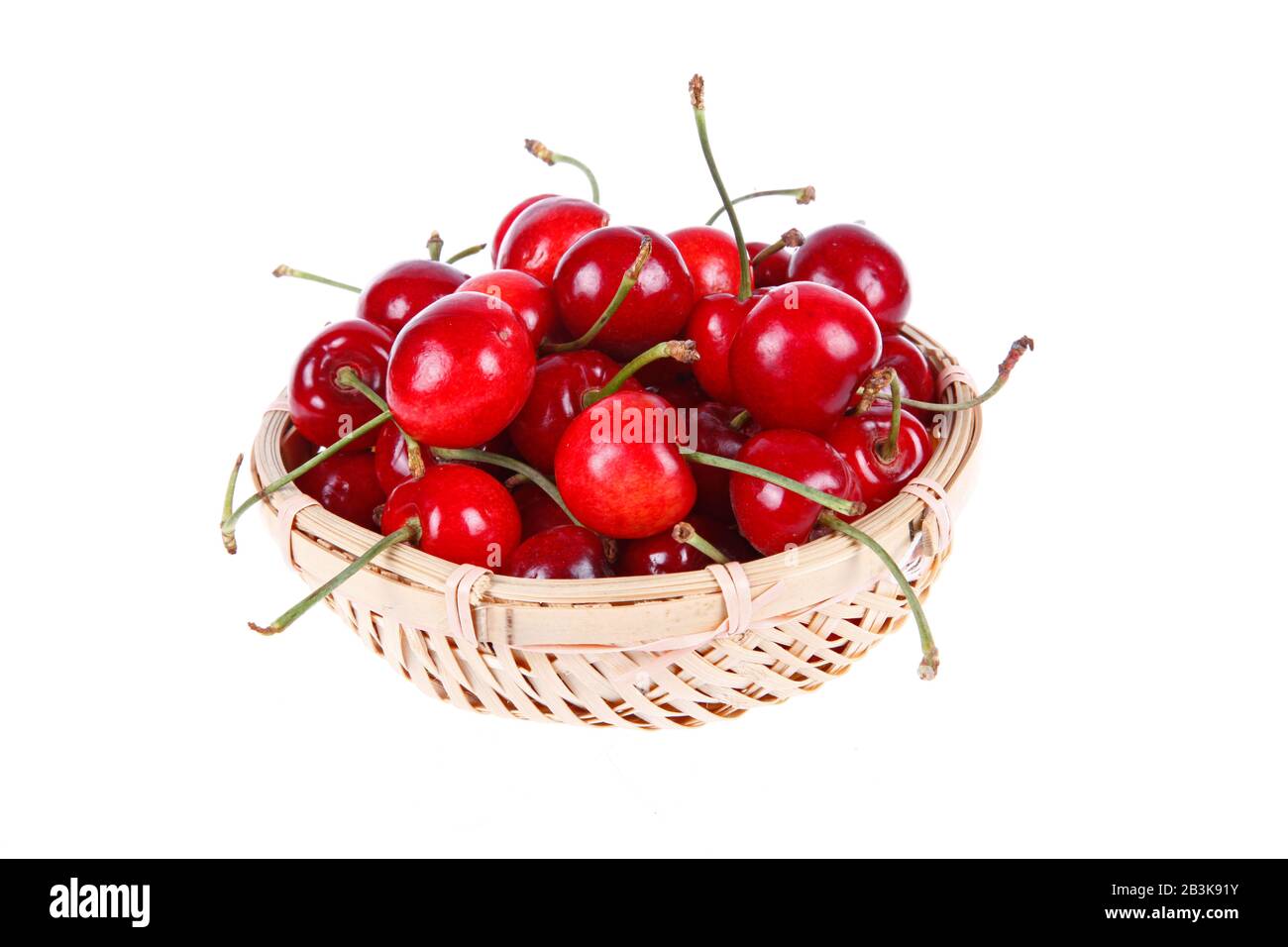 Cherry, taste delicious, close-up, white background Stock Photo - Alamy