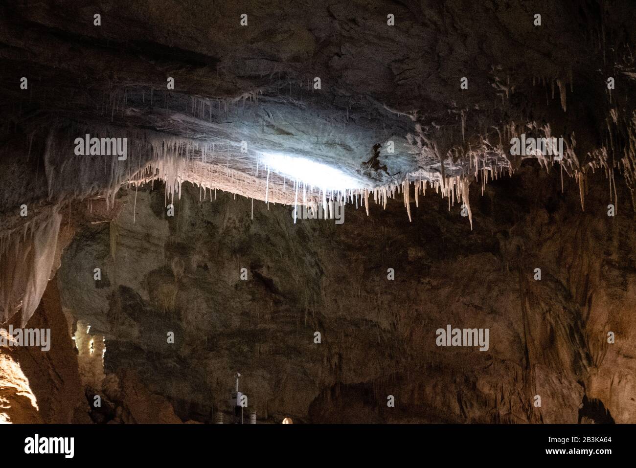 Italy, Marche, Genga, the natural show of Frasassi Caves with sharp ...