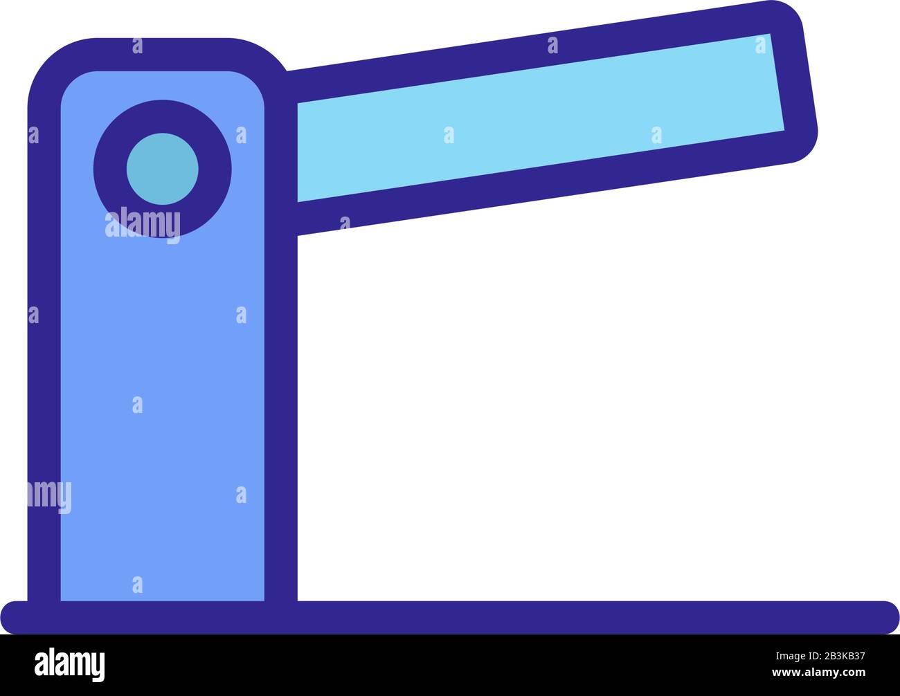 toll road icon vector. Isolated contour symbol illustration Stock ...