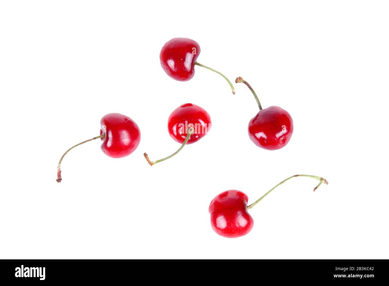 Cherry, taste delicious, close-up, white background Stock Photo - Alamy