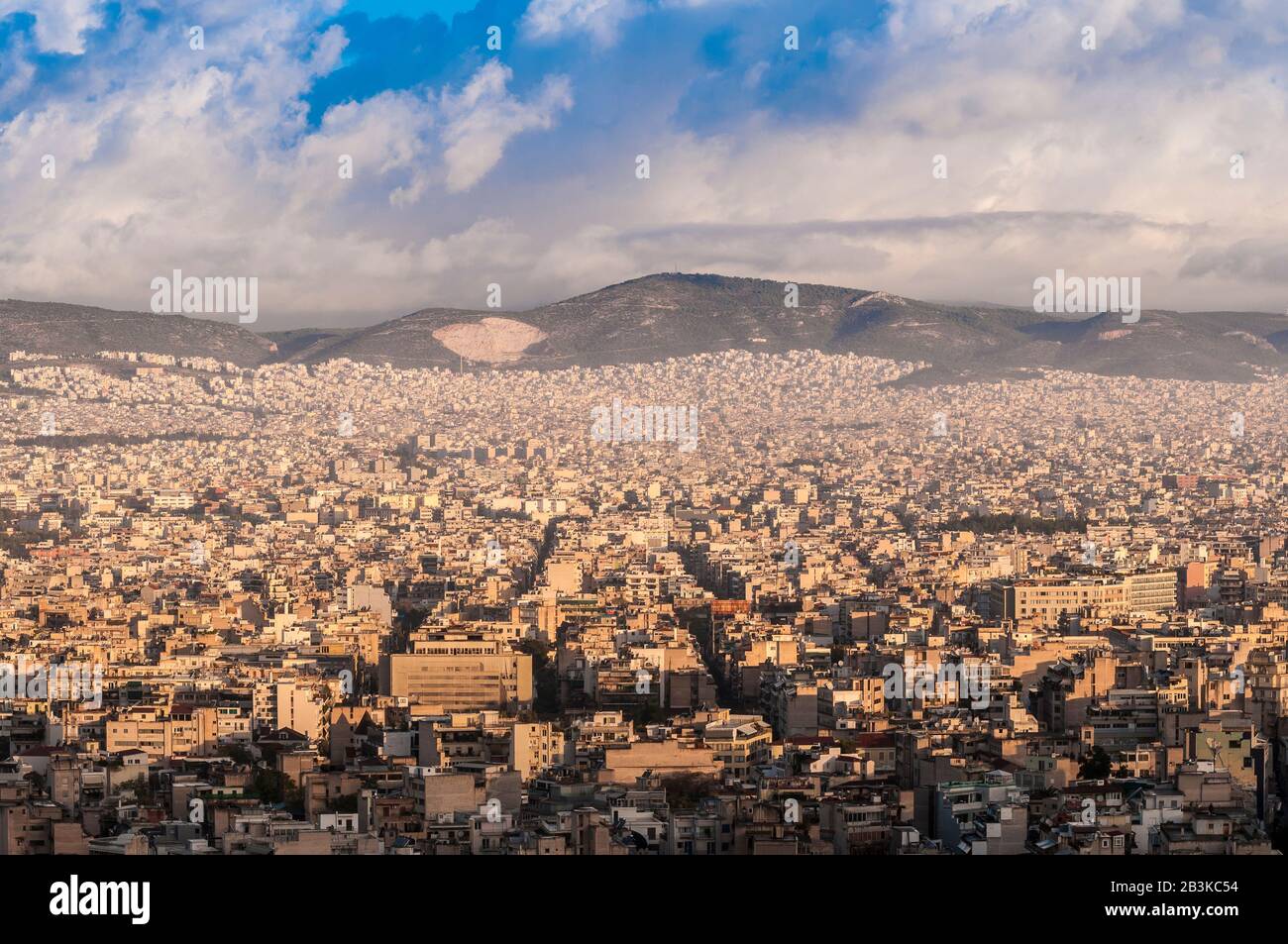Aerial view of Athens, Greece Stock Photo - Alamy