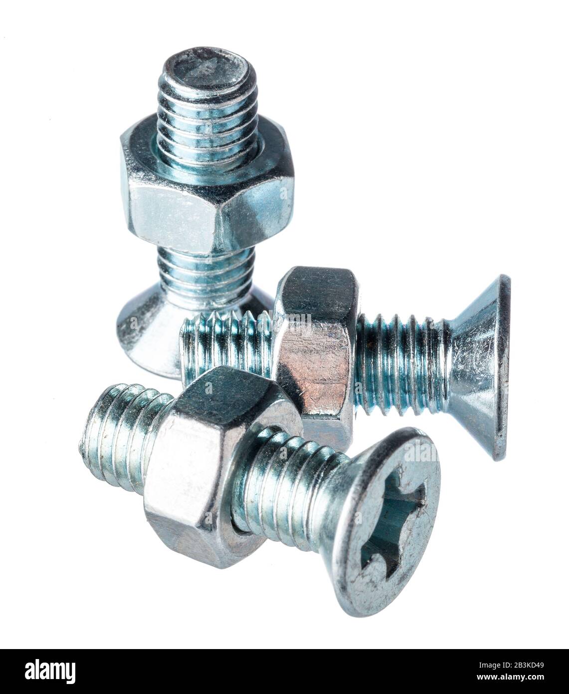 metal bolt isolated on white background. creative photo Stock Photo - Alamy