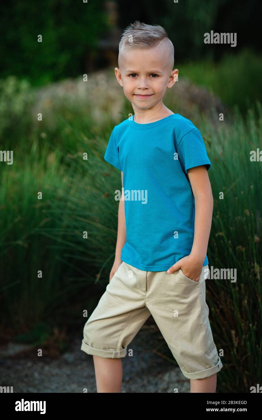 Little Boy Portraits Outside