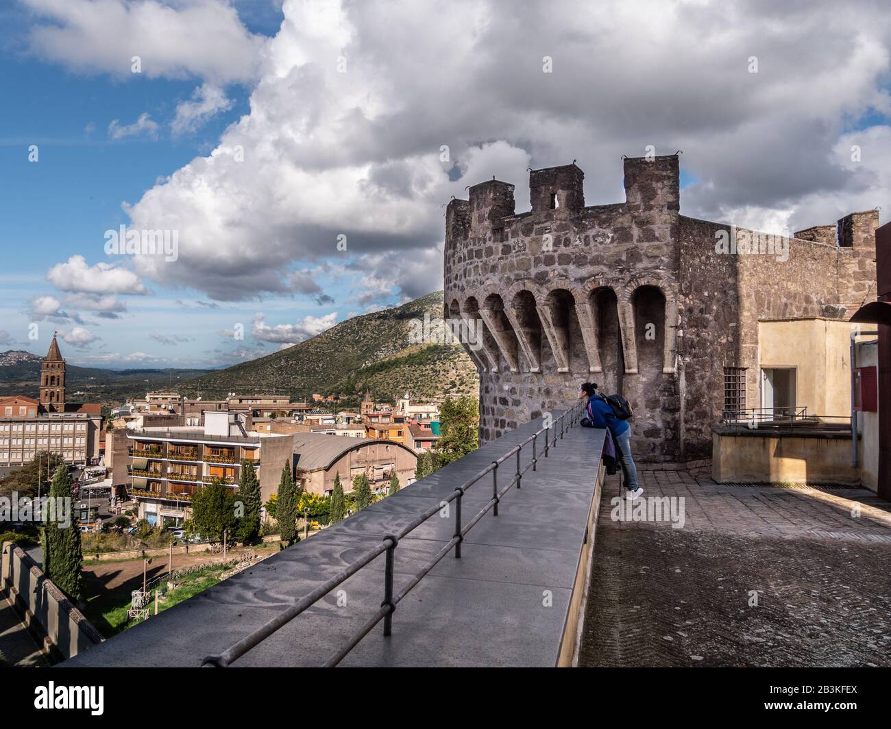 Italy, Lazio, Tivoli, the Castle of Rocca Pia, fortress Stock Photo - Alamy