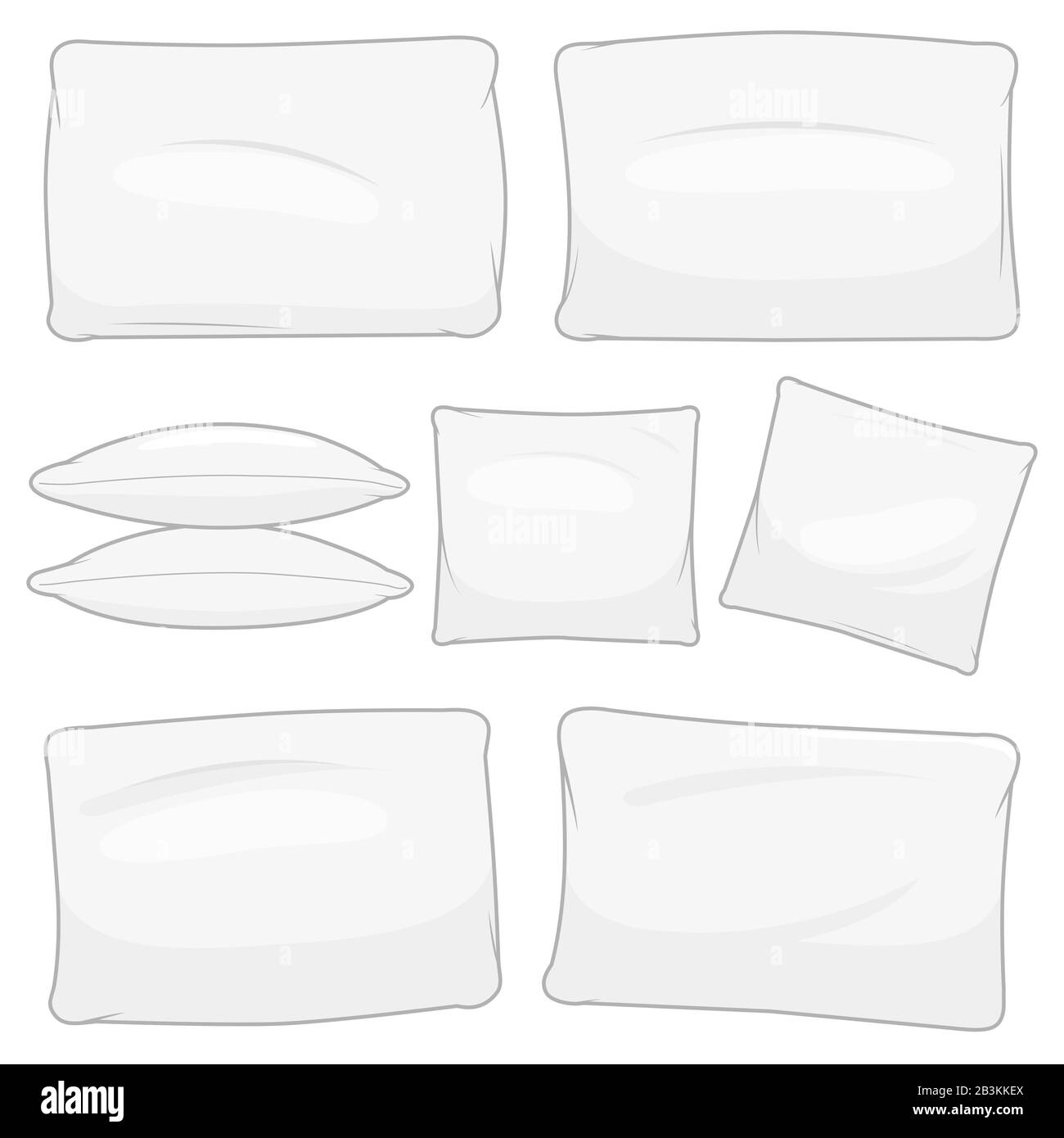 Pillow comfort cushion bed Cut Out Stock Images & Pictures - Alamy
