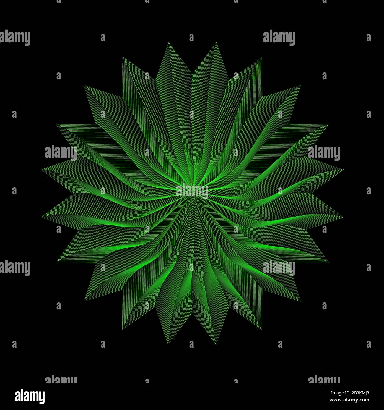 Abstract green flower hi-res stock photography and images - Alamy