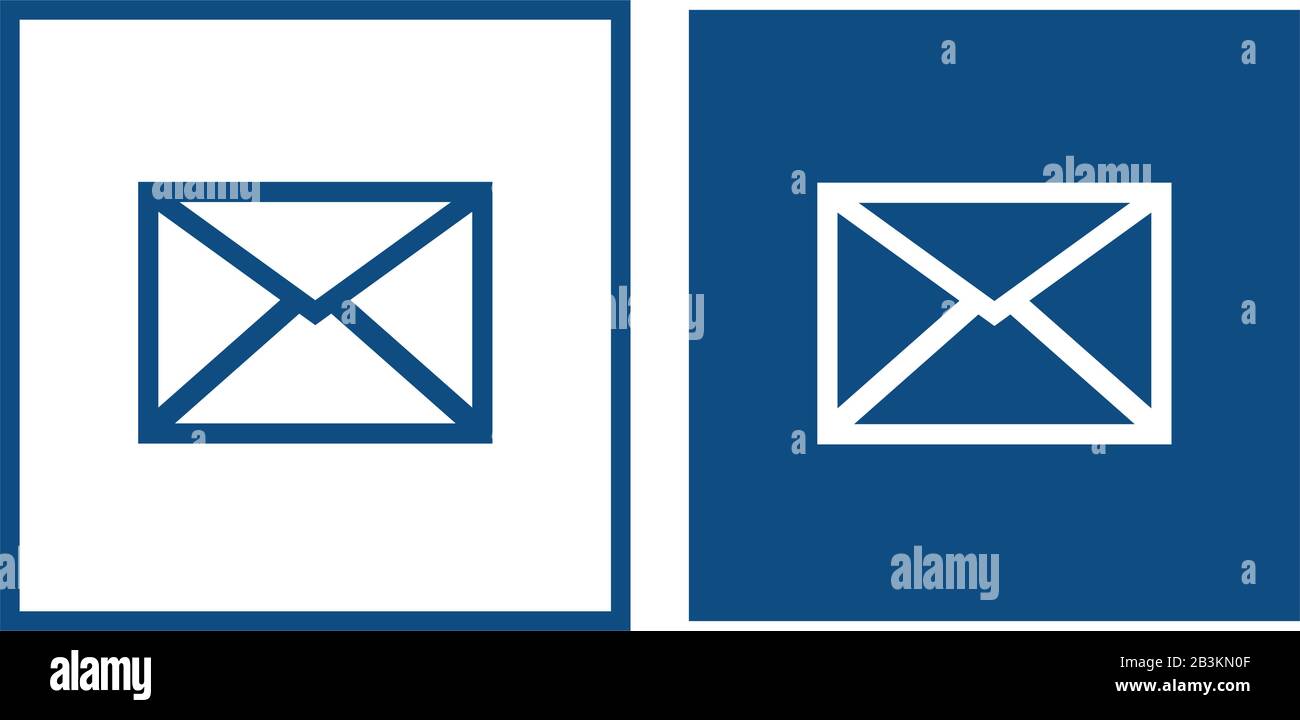 Message in the form of a paper letter. The symbol is located in a ...