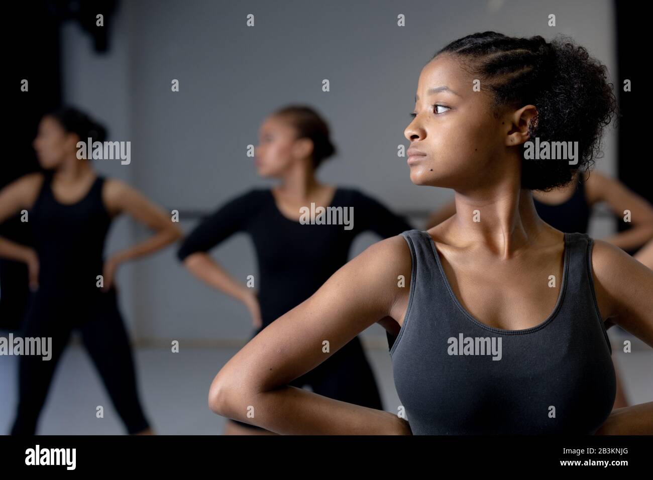 Female dancer practicing a dance routine in a studio Stock Photo - Alamy