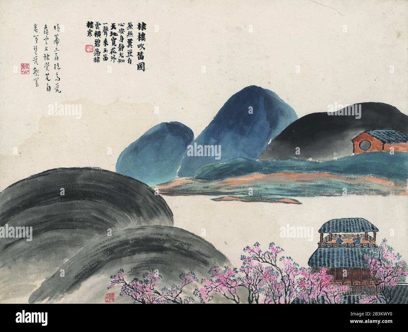 Qi Baishi Freehand Landscape Painting Stock Photo - Alamy