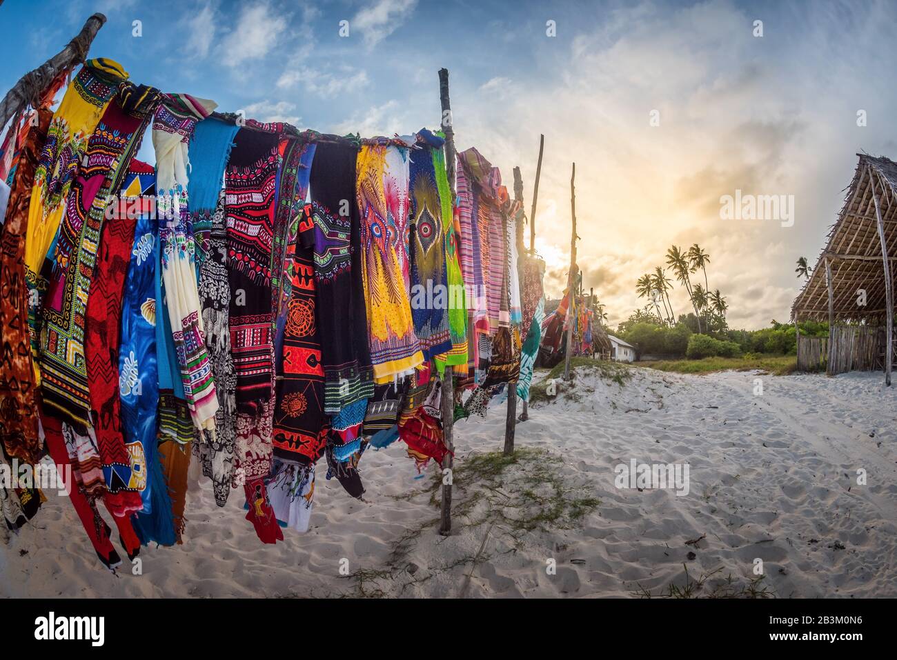 Travel Diani-Beach, Kenya, Watamu, souvenirs shop on the tropical beach ...
