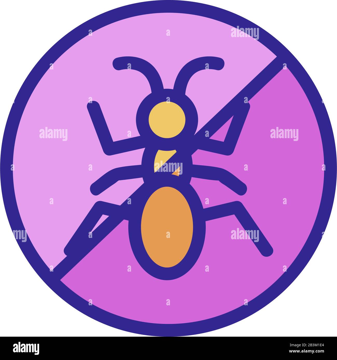 Insect control icon vector. Isolated contour symbol illustration Stock ...