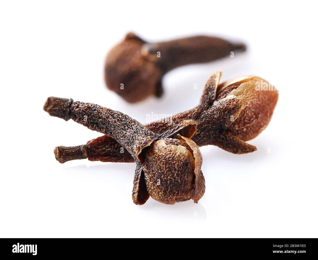 Cloves spices on white background Stock Photo - Alamy