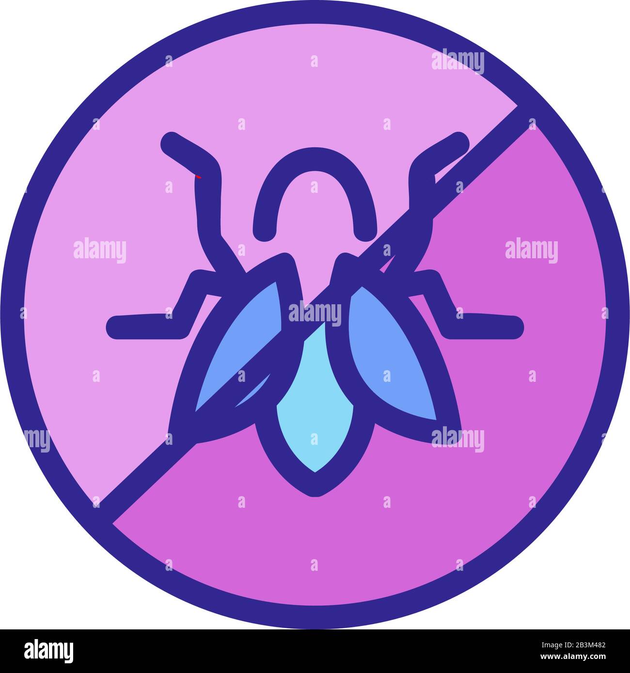 Insect control icon vector. Isolated contour symbol illustration Stock ...
