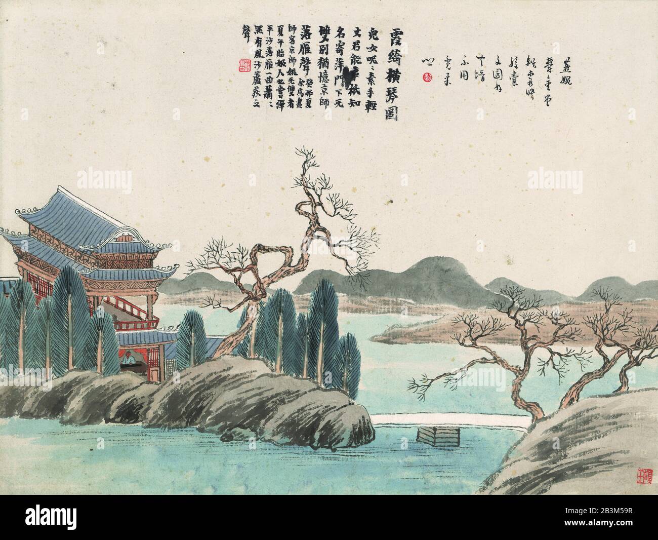 Qi Baishi Freehand Landscape Painting Stock Photo - Alamy