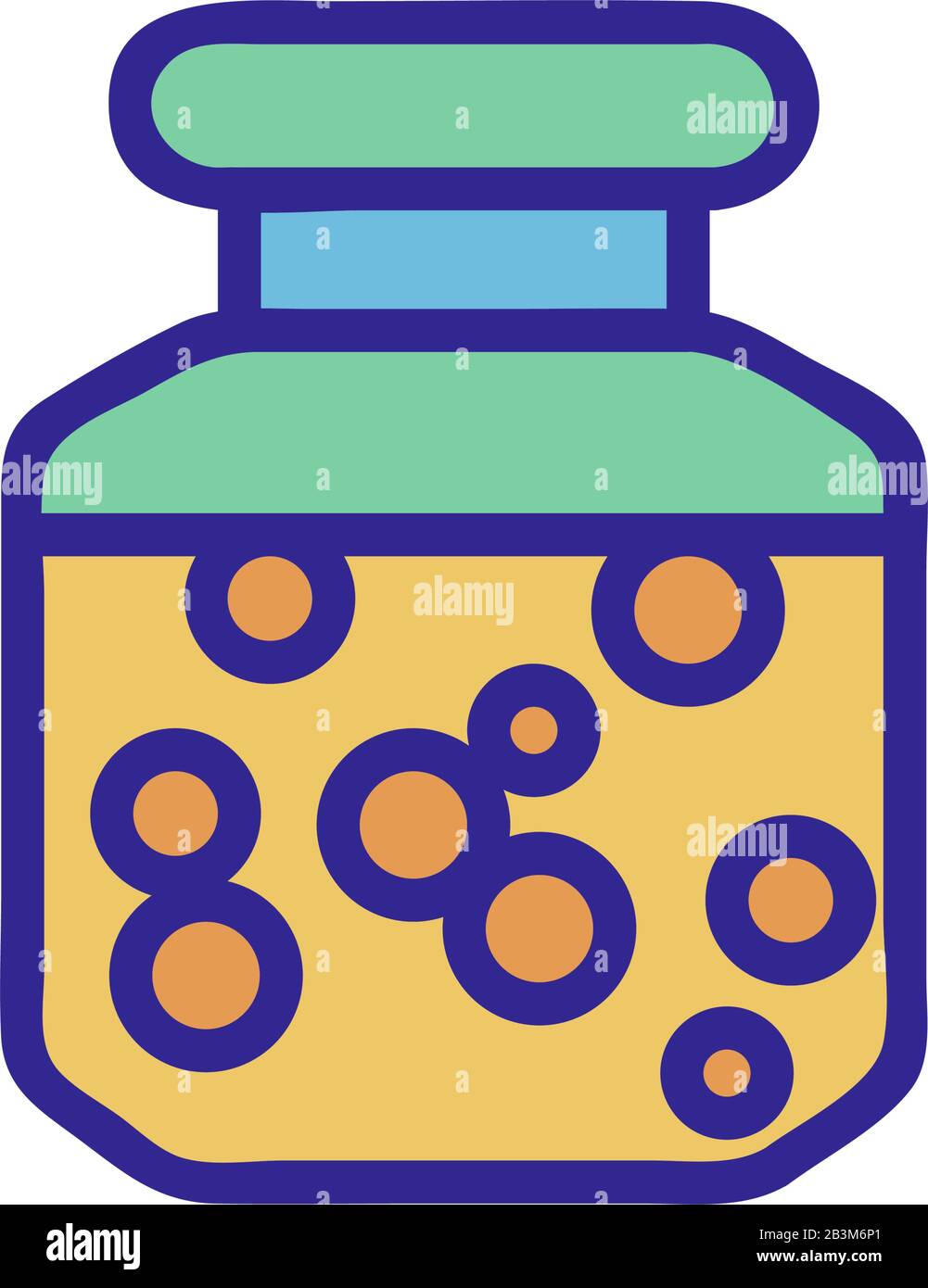 Green pea icon vector. Isolated contour symbol illustration Stock ...