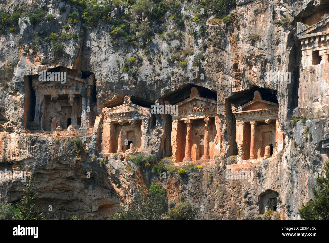 There are four necropoli of Lycian rock-cut tombs in the form of temple ...