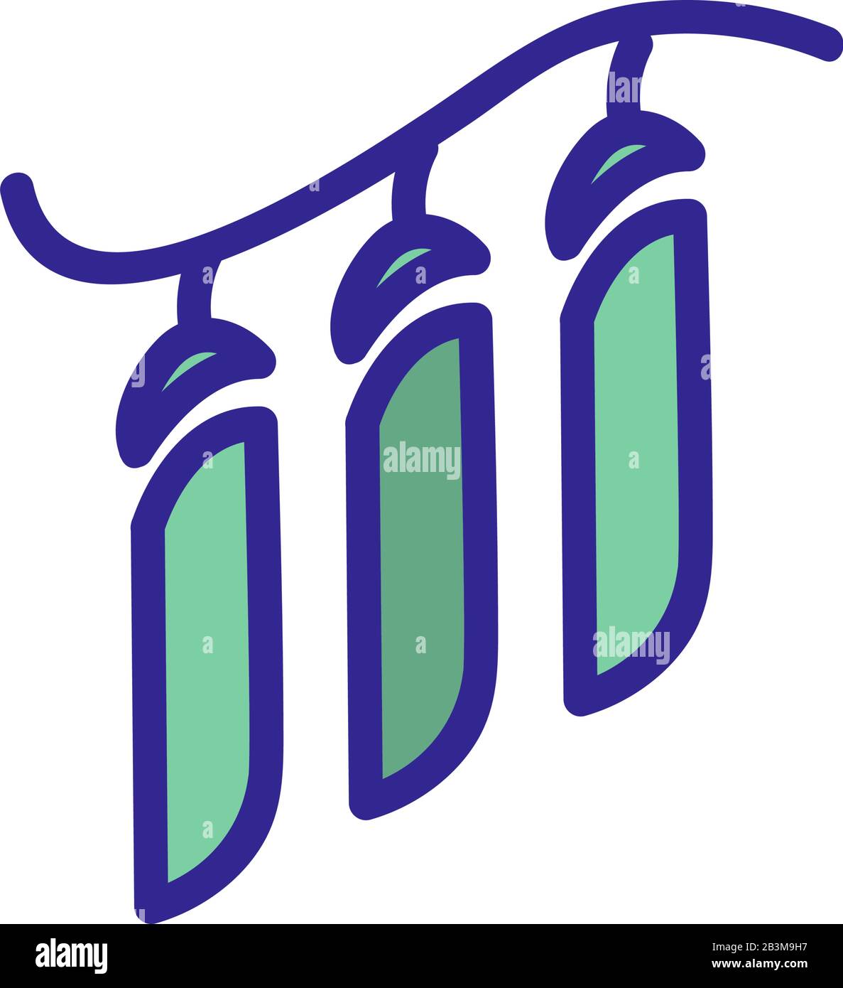 Green pea icon vector. Isolated contour symbol illustration Stock ...