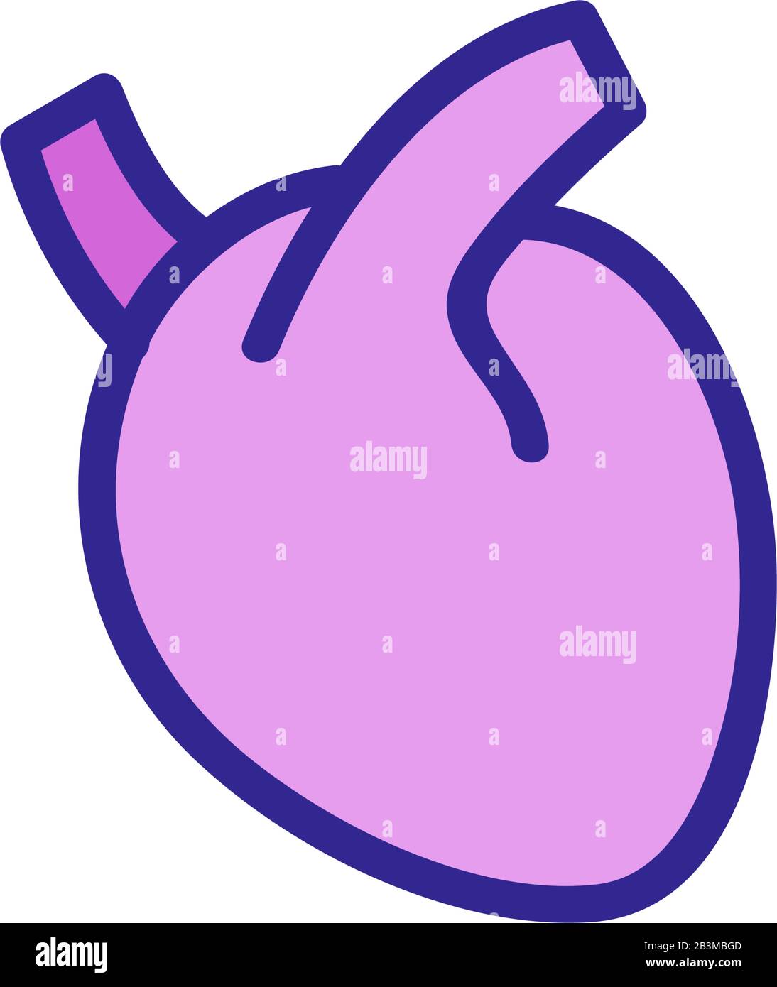 heart icon vector. Isolated contour symbol illustration Stock Vector ...