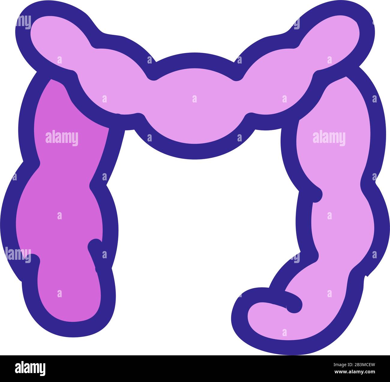 gut icon vector. Isolated contour symbol illustration Stock Vector ...