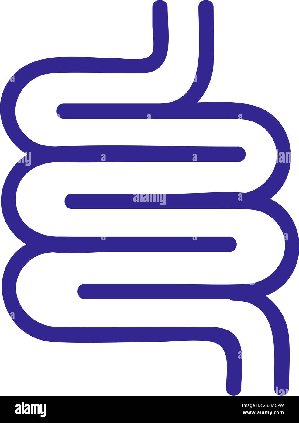 gut icon vector. Isolated contour symbol illustration Stock Vector ...