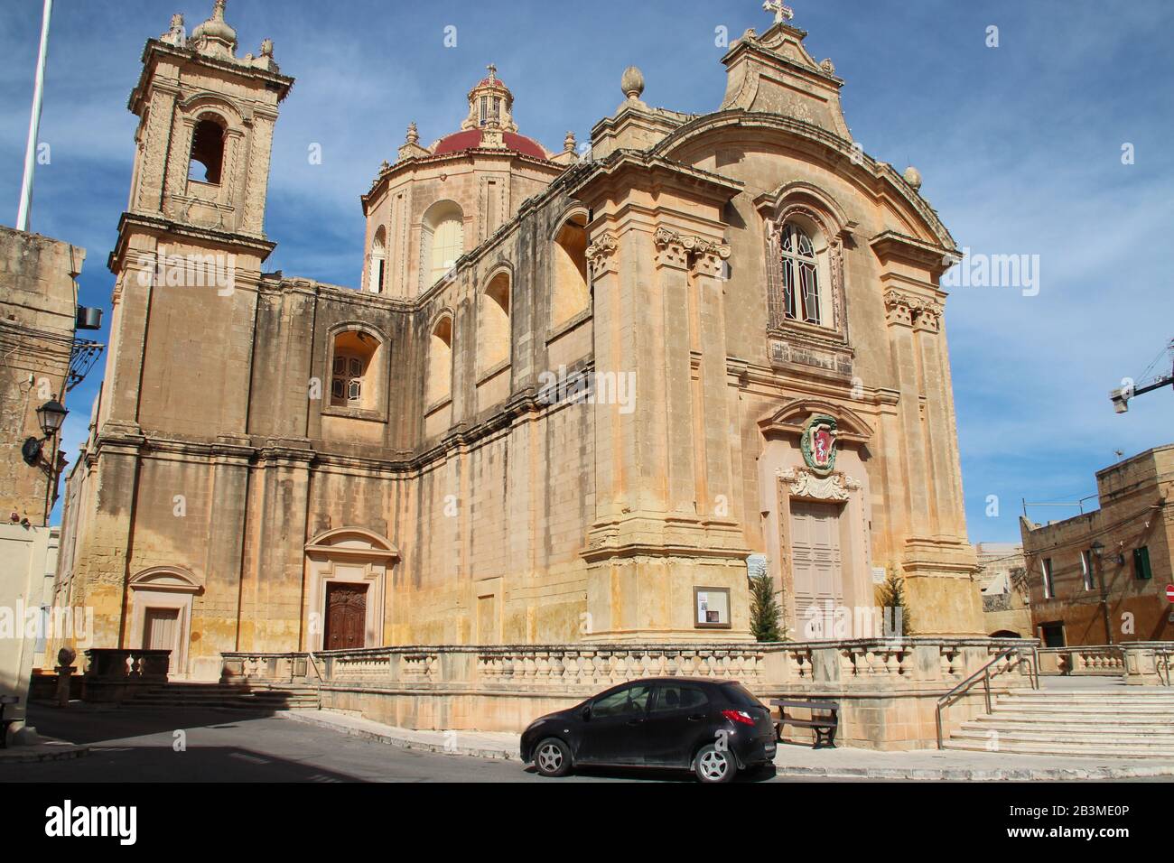 baroque church in qrendi (malta Stock Photo - Alamy