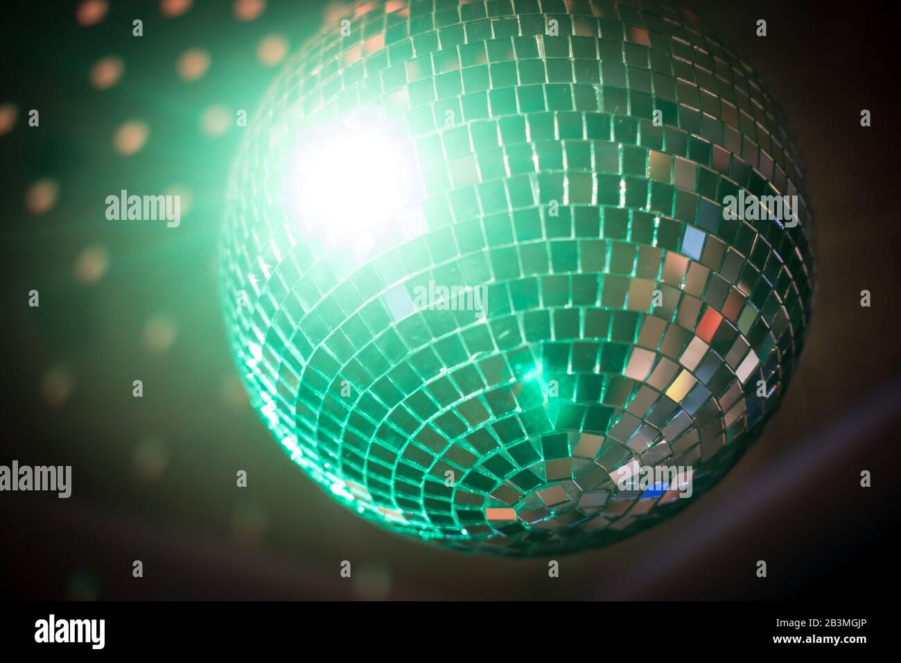 Color image of a shiny disco ball in a night club Stock Photo - Alamy